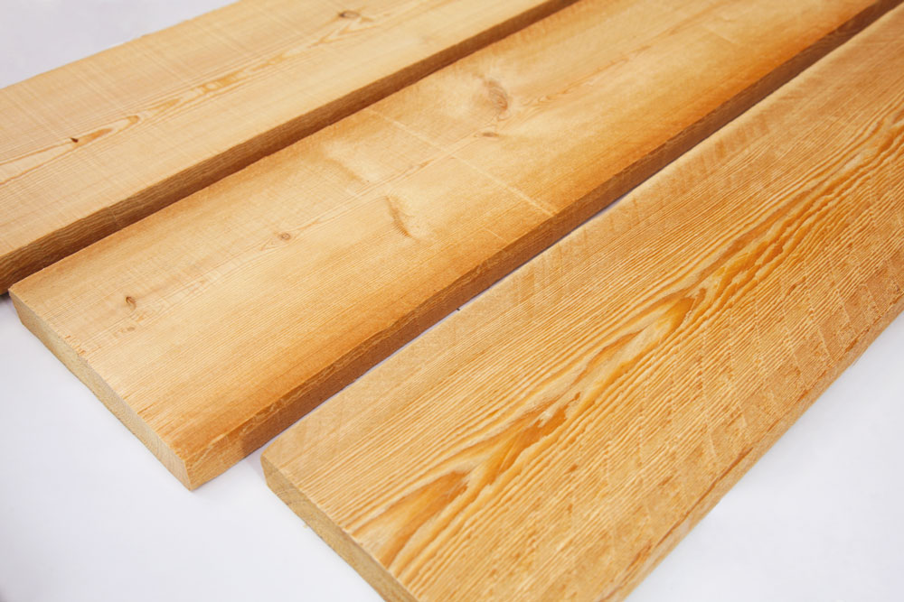 Brett | Schnittholz Sägerau sibirische Lärche 25 x 150 mm - hof ...